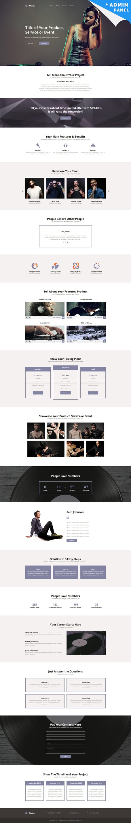 Music Website Templates | Free Website Builder for Bands and Musicians