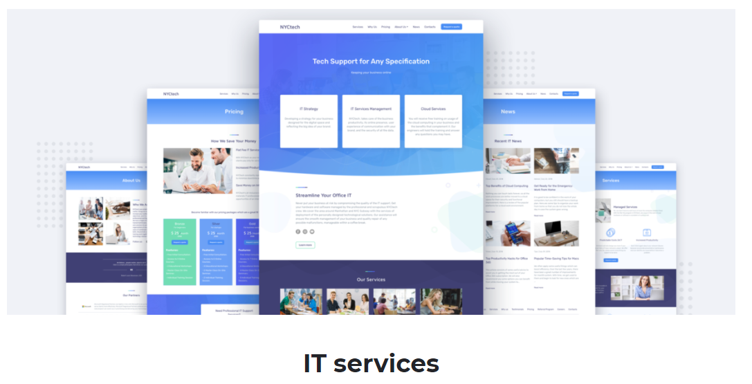 It Services Website Templates | Weblium