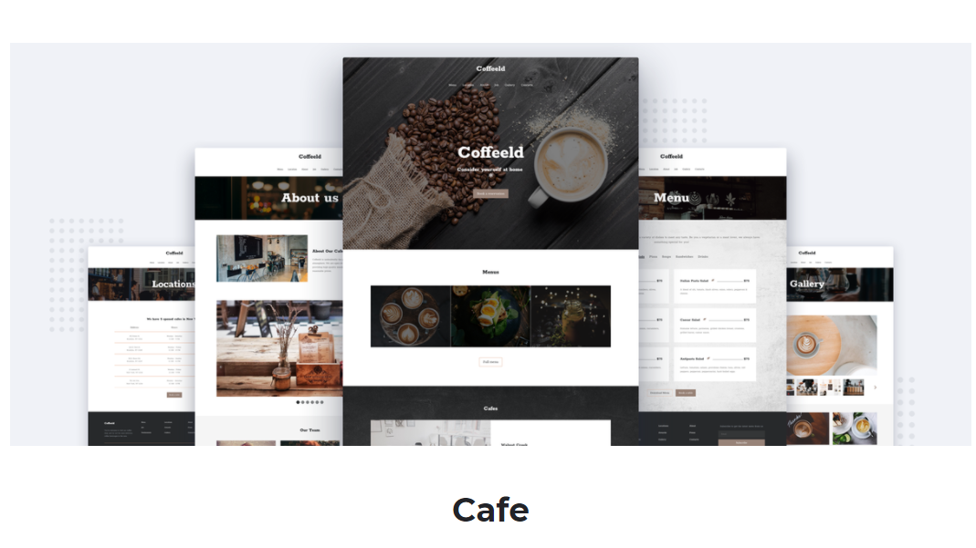 Cafe Website Templates | Weblium