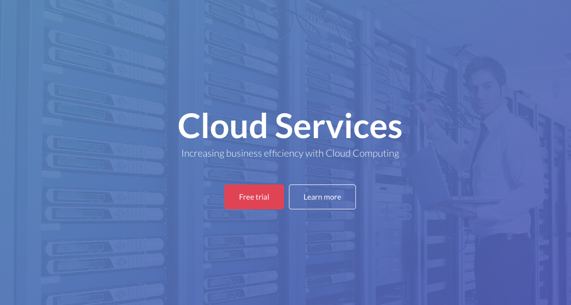 Cloud Product Website Template Demo