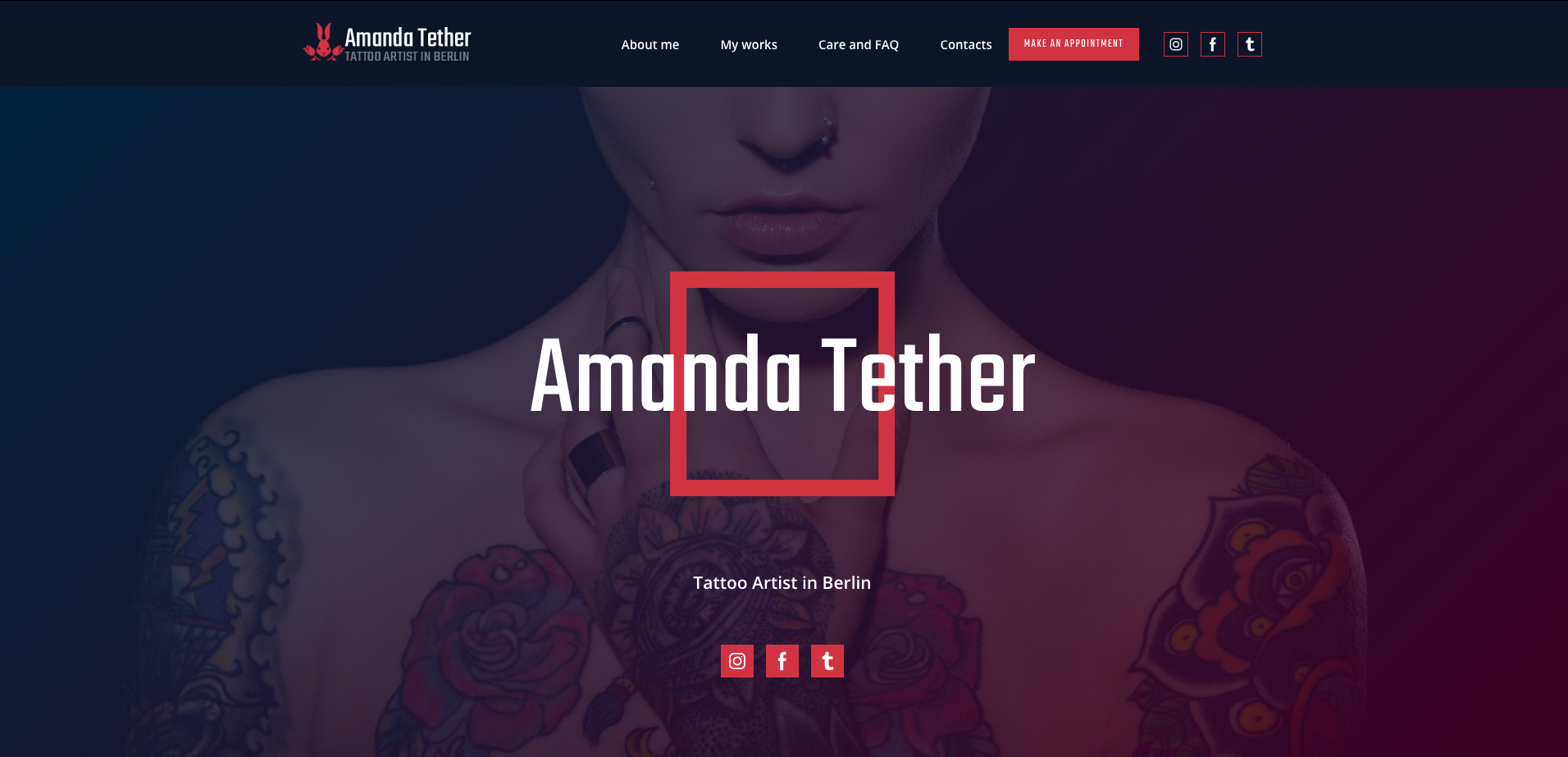 Tattoo Master Website Template Demo