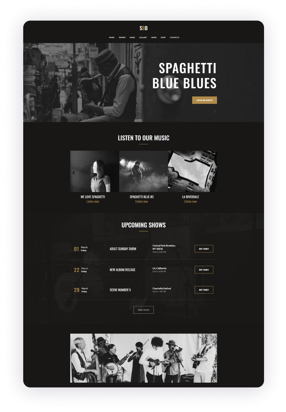 Create Music Website For Free | Weblium