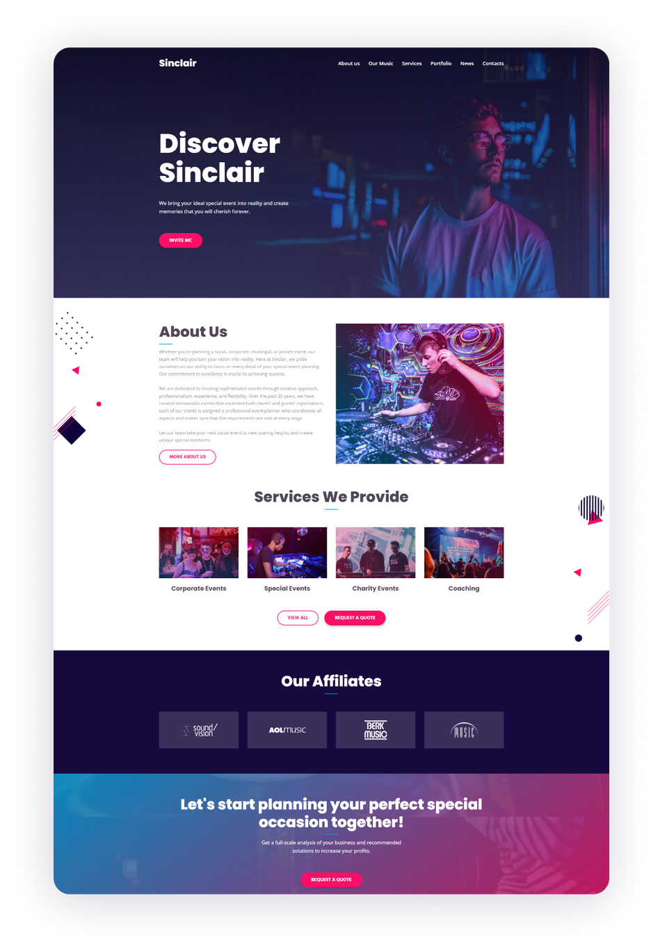 Create Music Website For Free | Weblium
