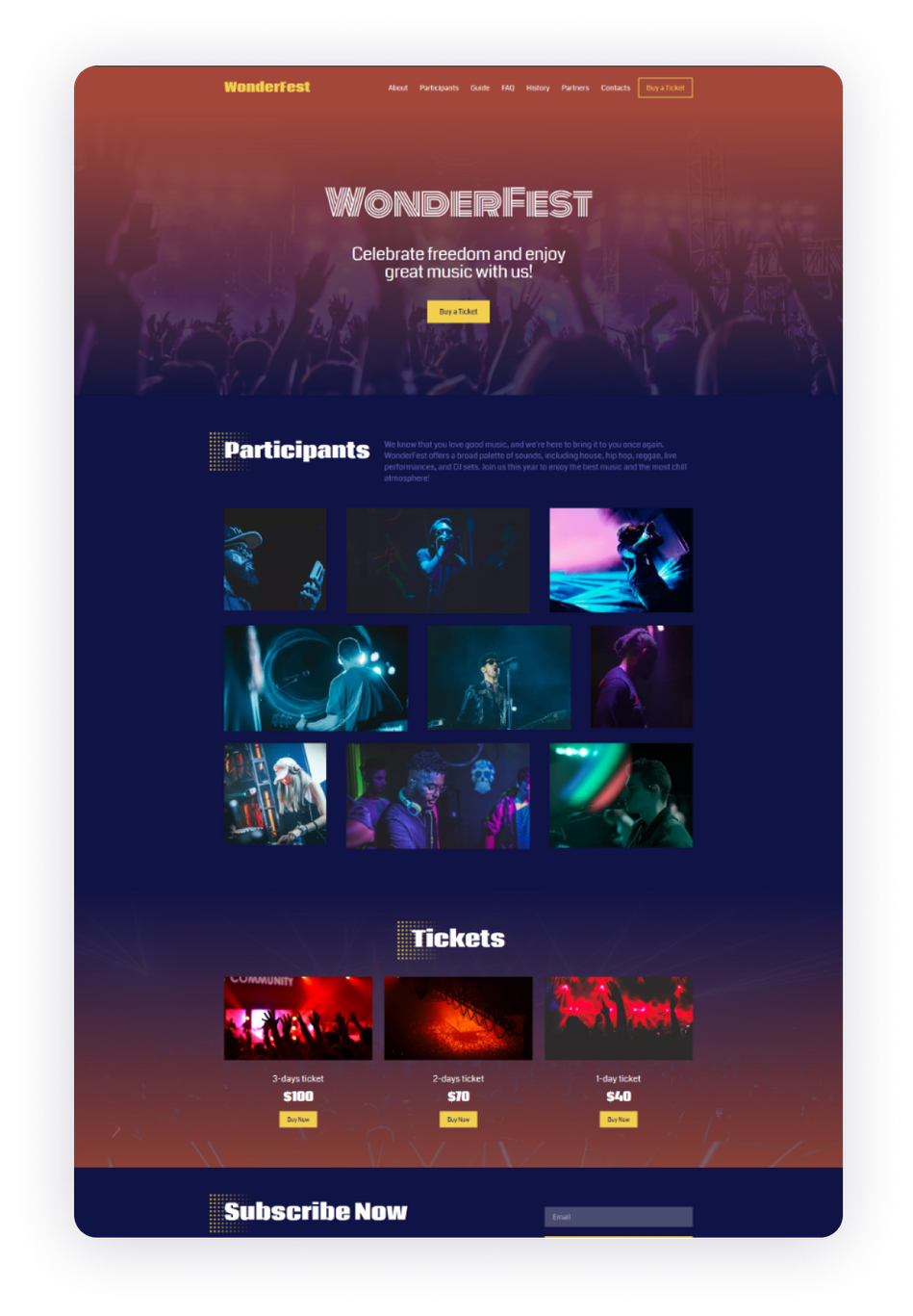 Create a DJ Website | Weblium