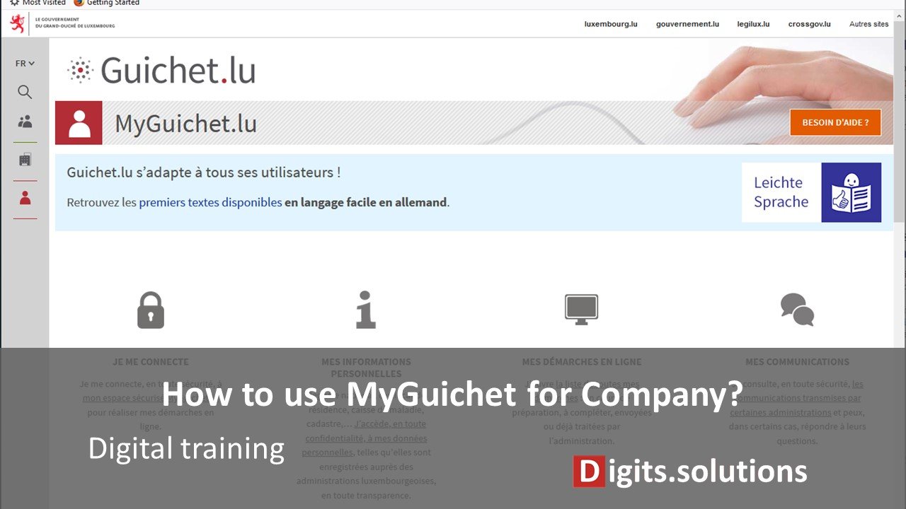 How to use MyGuichet, the digital platform of the Luxembourg State?