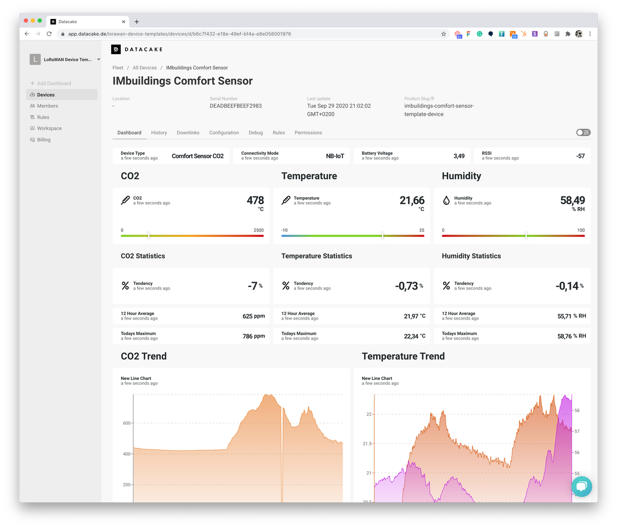 Datacake | Low Code IoT Platform | White Label | LoRaWAN