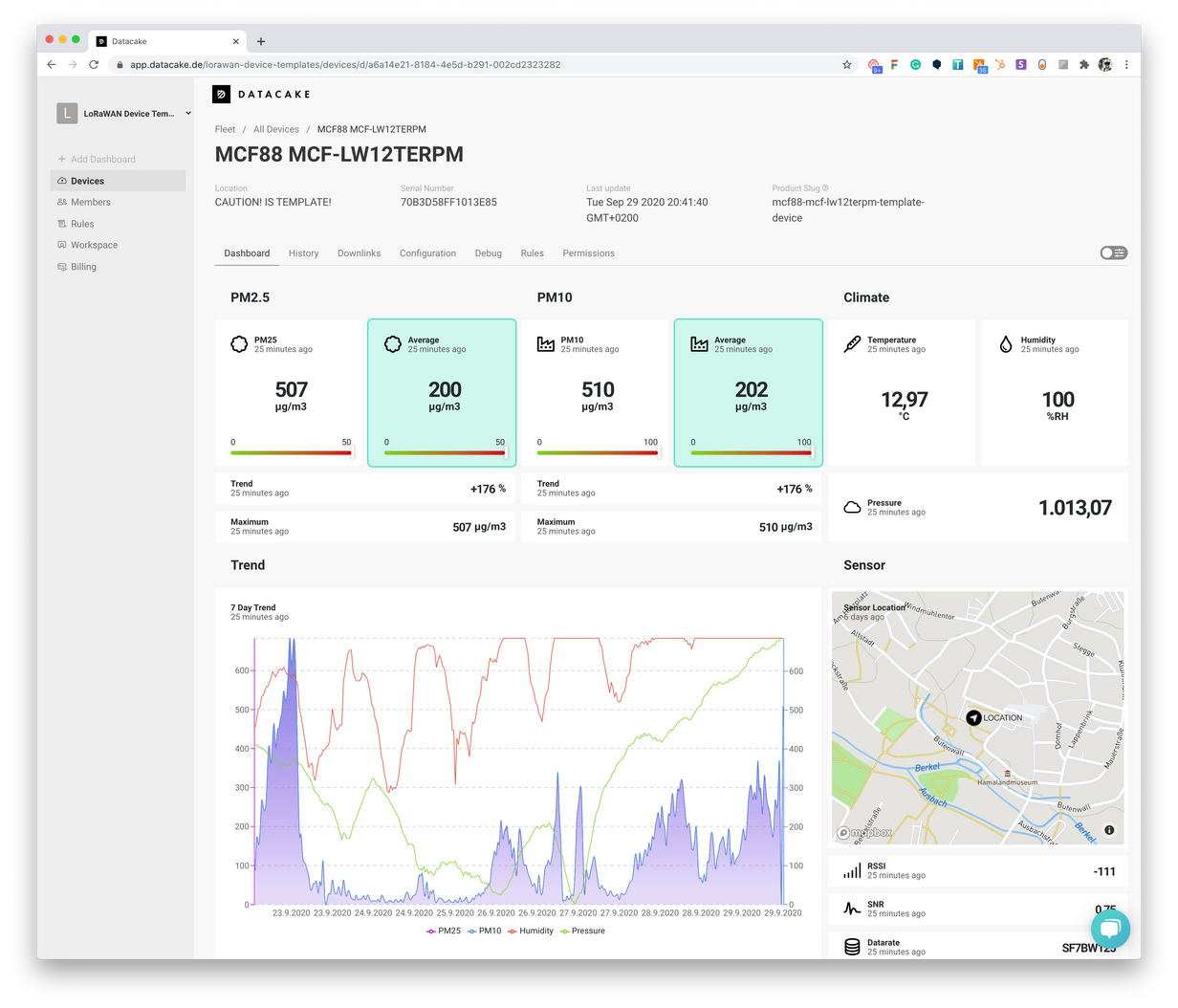 Datacake | Low Code IoT Platform | White Label | LoRaWAN