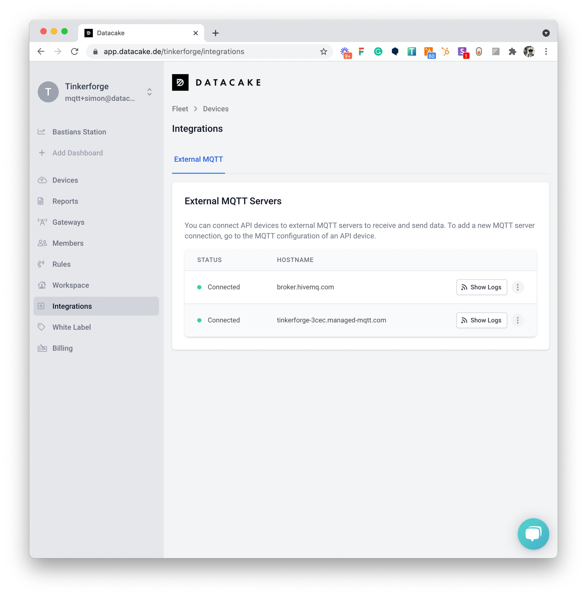 Managed MQTT IoT Broker | Datacake Managed MQTT IoT Broker | Datacake