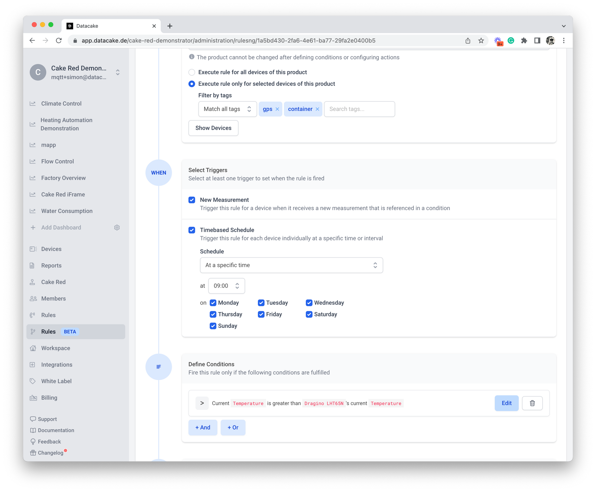 IoT Rule Engine | Datacake | Downlinks IoT Rule Engine | Datacake | Downlinks