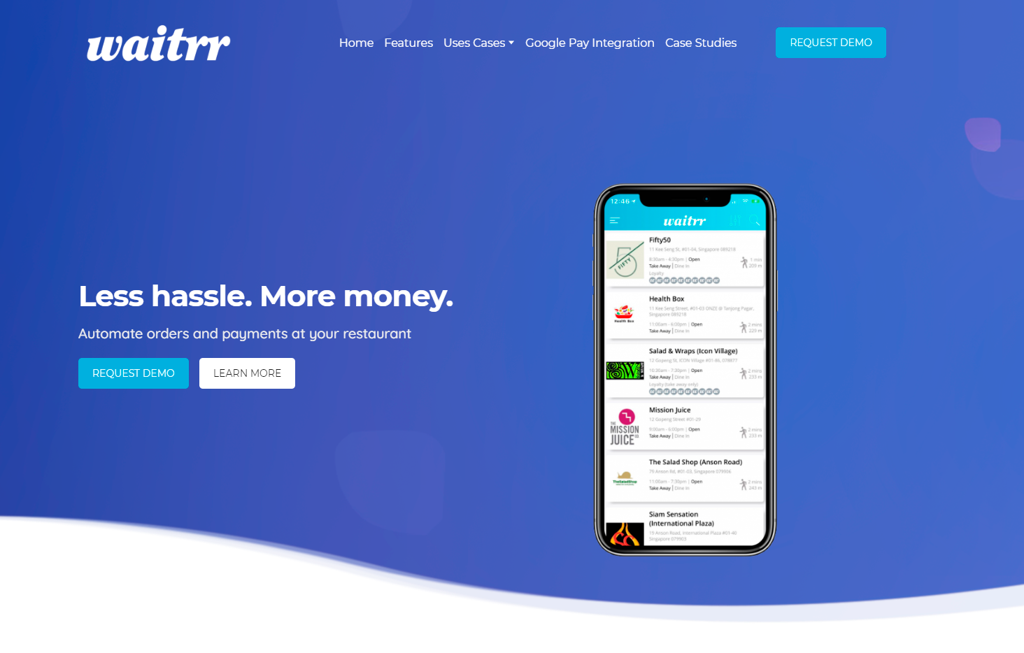 QR Code Ordering & Payment Platform -- Waitrr