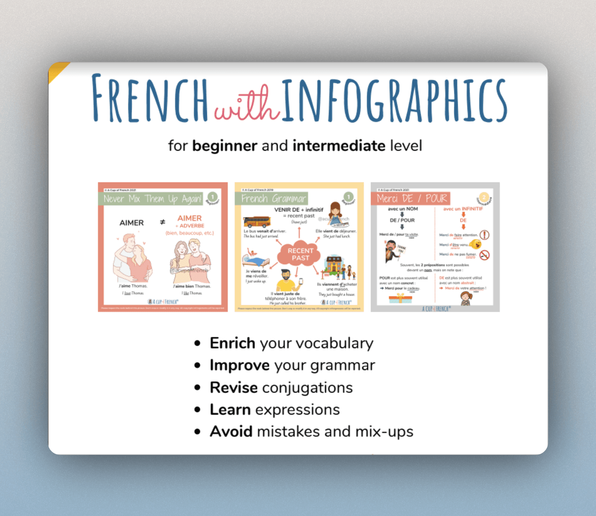 French with Infographics