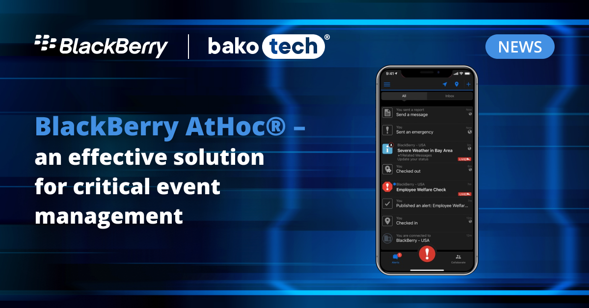 BlackBerry AtHoc®: Integrated Critical Event Management Solution