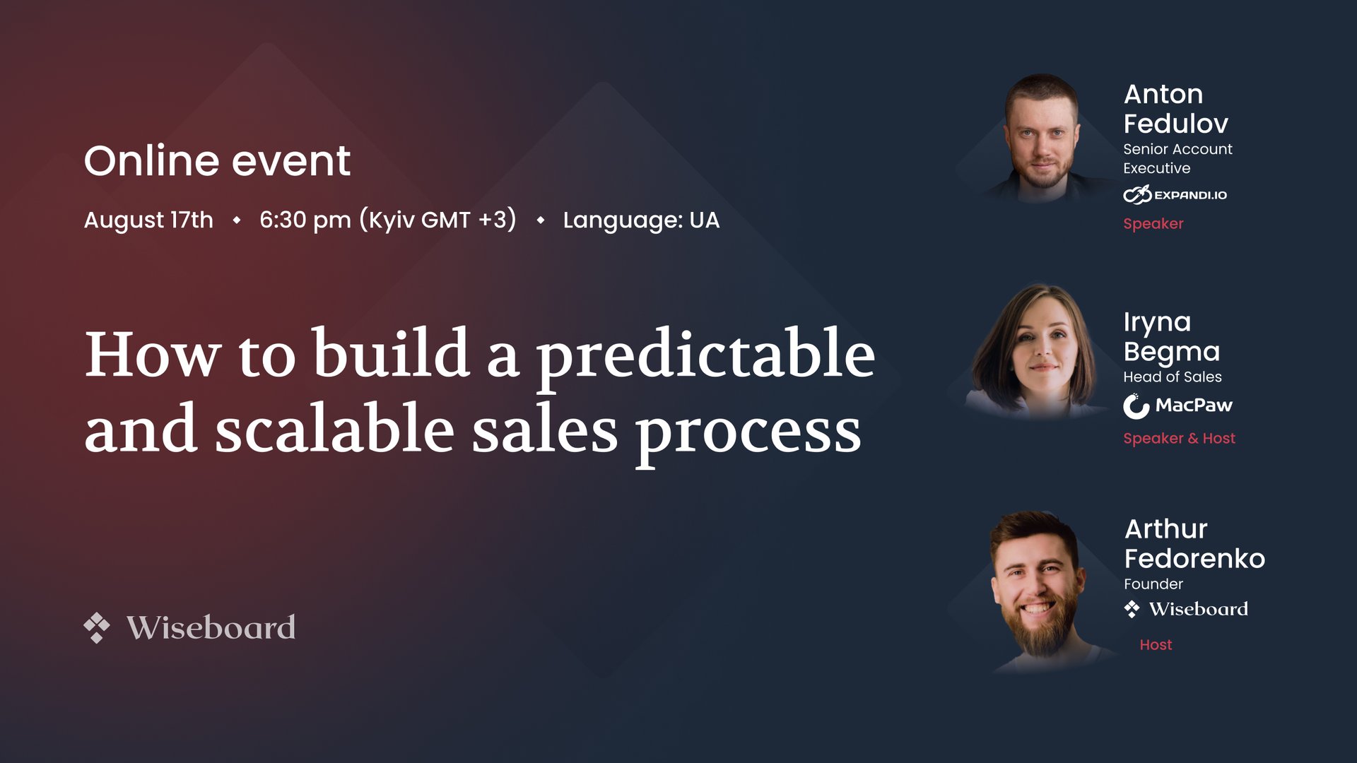 Sales event - How to build a predictable and scalable sales process ... Sales event - How to build a predictable and scalable sales process ...