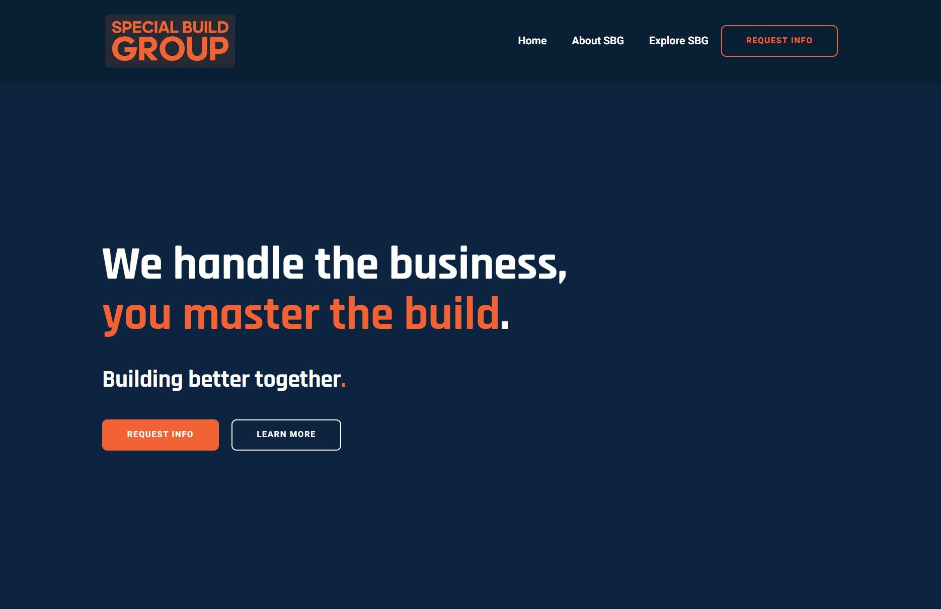 Join Special Build Group | Building better together.