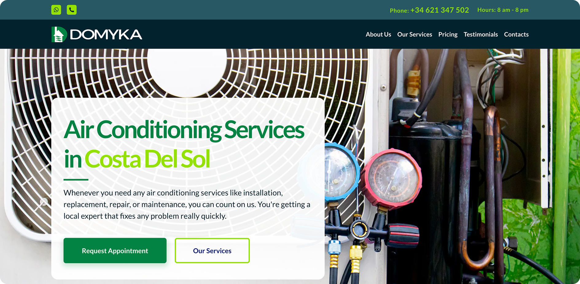 Servicios de aire acondicionado en la Costa del Sol
